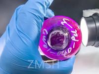 China Artificial Violet Purple Raw Sapphire Al2O3 Gem For Decoration Earring Necklace for sale