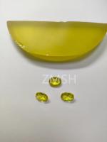 China Golden Artificial Sapphire Raw Gemstone Mohs Hardness Scale Of 9 Crystal For Jewelry for sale