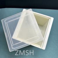 China 100×100 150×150 Wafer Carrier Box Storage Box Wafer Shipper For Square Type 25 Slots Abs Material for sale