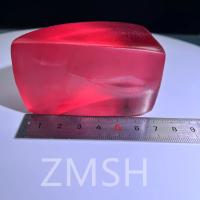 China Paparacha sapphire raw gemstone lab-made orange pink sapphire gemstone Mohs hardness 9 for sale