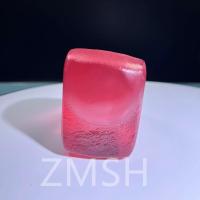 China Paparacha sapphire raw gemstone lab-made orange pink sapphire gemstone Mohs hardness 9 for sale