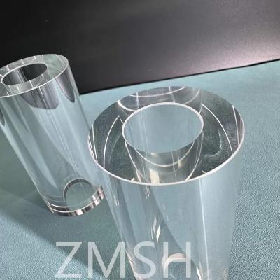 China Sapphire Tube OD50mm ID25.4mm Lenght 100mm  AL2O3 C-Axis KY Method  Mohs 9.0 Customization for sale