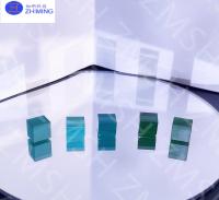 China Olive green sapphire rough gemstone Synthetic 99.999% Al2O3 hardness 	Mohs 9.0 for sale
