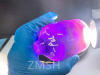 China Violet Purple Sapphrie Raw Gemstone Synthetic Sapphire Gemstone Man-Made Colored Sapphire for sale