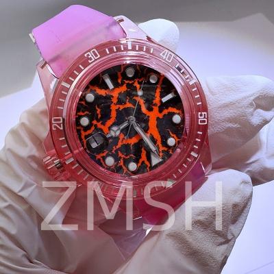 China Lab-Grown Sakura Pink Sapphire Watch Case Luxury Scratch Resistant for sale