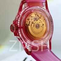 China Lab-Grown Sakura Pink Sapphire Watch Case Luxury Scratch Resistant for sale