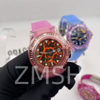 China Lab-Grown Sakura Pink Sapphire Watch Case Luxury Scratch Resistant for sale