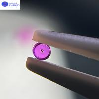 China Precision-Engineered Through-Hole Ruby Bearing with Extreme Hardness (Mohs 9) and Synthetic Single-Crystal Ruby for Minimizing Friction and Wear for sale