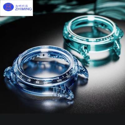 China Moissanite Watch Case Transparent Silicon Carbide (SiC) Luxury Timepieces for sale