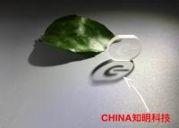 China C Axis Sapphire Power Button , Sapphire Lens Glass Carved Double Side Polished for sale