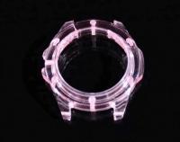 China Red Single Sapphire Crystal Glass , Custom Sapphire Watch Crystal Transparent for sale