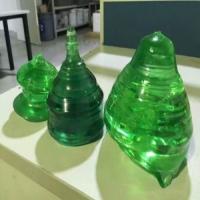 China Green Laser Sapphire Crystal Artificial Single For Watch Glass Customized Size for sale