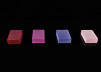 China 10x10mmt Red Green Blue Sapphire Block , Doped Artificial Sapphire Crystal Block for sale