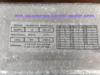 China 3Inch R-axis 76.2mm Al2O3 Sapphire Crystal Wafers Custom Sapphire Glass SSP 0.43mm for sale