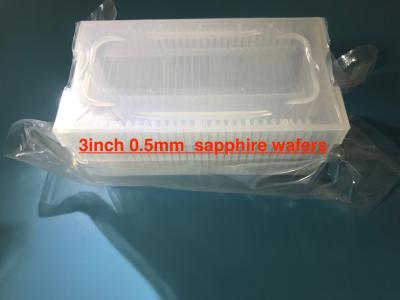 China 76.2mm Al2O3 Crystal Sapphire Substrate 2 4 6 Inch SSP DSP 0.5mm C - Axis for sale