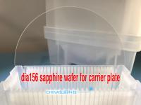 China Al2O3  6Inch Sapphire Wafer DSP With Notch Customized Thickness High Precision sapphire window for sale