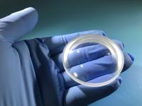 China 50mm Sapphire Components Customized Size Polished Plano - Convex Lens Hemisphere Optical Dome for sale