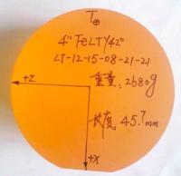 China Y-42° LT Lithium Tantalate LiTaO3 Crystal , Fe+ Doped 300um Substrate Wafer For Saw Optical for sale