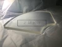 China Fan Shaped Sector Sapphire Lens Optical Window Glass 6.25mm Thickness 9.0 Hardness for sale