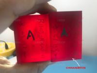 China Red Color Titanium Doped Sapphire Doped Sapphire Single Crystal Lens For Laser Device for sale