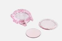 China Pink Blue Color Sapphire Crystal Watch Glass Replacement Customized Size for sale