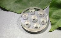China Round Sapphire Glass Lens Assembly Part With Sink Hole High Thermal Conductivity for sale