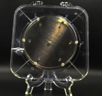 China PP 12 Inch Round Single Wafer Carrier Container Box Contamination Prevent for sale