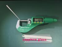 China Ultra-fine thin dia1.0mm 0.6mm Al2o3 Ceramic Sapphire Glass Rod Stick lapped surface for sale