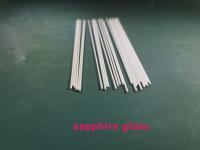 China Ultra-fine thin dia1.0mm 0.6mm Al2o3 Ceramic Sapphire Glass Rod Stick lapped surface for sale
