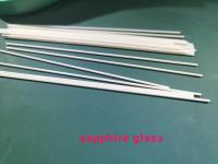 China Ultra-fine thin dia1.0mm 0.6mm Al2o3 Ceramic Sapphire Glass Rod Stick lapped surface for sale