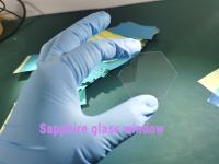 China Polygon 100um Thickness Sapphire Optical Window Wafer Chemical Resistance for sale
