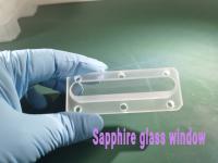 China Equipment Observation Sapphire Glass Window  With Step Hole for sale