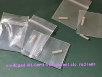 China Polished Undoped 4h Semi Sic Single Crystal Rod Lens high purity for sale