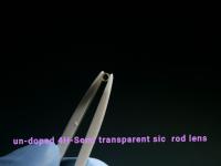 China Polished Undoped 4h Semi Sic Single Crystal Rod Lens high purity for sale
