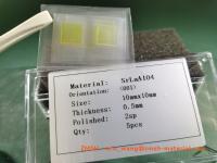 China Colorless SrLaAlO4 MgAl2O4 Wafer Substrate Crystal For Superconducting Junction for sale