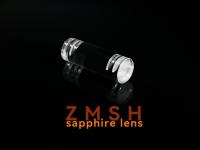 China Monocrystalline Al2O3 Sapphire Crylinder Rod Lens With Groove for sale