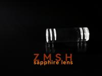 China Monocrystalline Al2O3 Sapphire Crylinder Rod Lens With Groove for sale