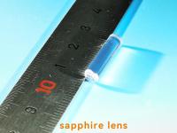 China All Surface Polished Sapphire Optical Windows Crylinder Rod Lens With Plunger Stick for sale