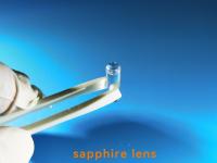 China All Surface Polished Sapphire Optical Windows Crylinder Rod Lens With Plunger Stick for sale