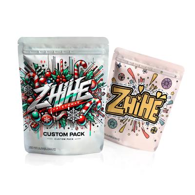 China 3.5G 28G 1oz 1lb 1 lb Food Doypack Mylar Bags Custom Ziplock Plastic Bag Smell Proof Stand up Pouch Packaging with Ziplock for sale
