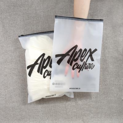China Zhihe High Quality Eco-Friendly 20cm X 20cm Zipper Clothing Bag Clear Plastic Selling Gift Bags Custom Logo Shoes Hot Stamping for sale