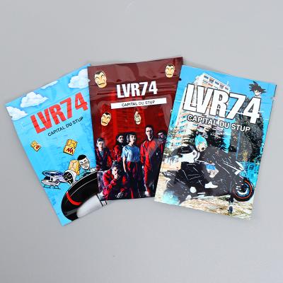 China Moisture Proof Edible Candy Packaging Custom Printed 3.5g Mylar Resealable Zipper Lock Bag with BOPP Material Structure for sale
