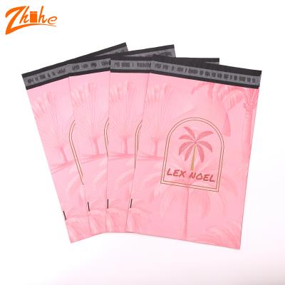 China Zhihe Eco-Friendly Poly Shipping Bags Self Adhesive Courier Parcel Delivery Biodegradable 120 Microns Logo Custom Mailing Bags for sale