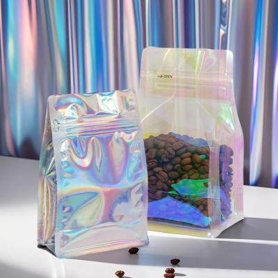 China Zhihe 250g Flat Bottom Pouch Coffee Bean Packaging Bags with Valve Custom Free Samples In-Stock for Pet Food for sale