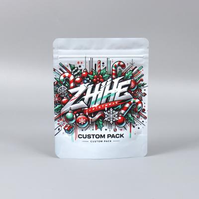 China Zhihe 3.5g 7g Capacity Resealable Mylar Bag Stand Up Pouch For Food Packaging for sale