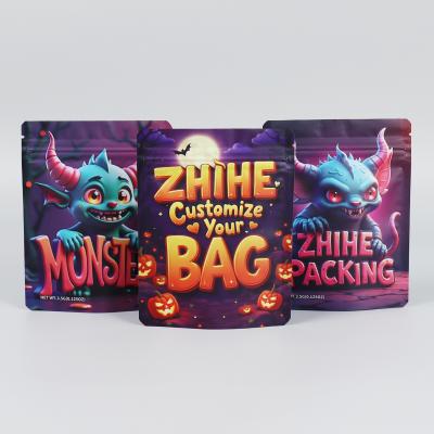 China Zhihe Digital Printing Mylar Bag Food Packaging Stand Up Pouch 3.5g for sale