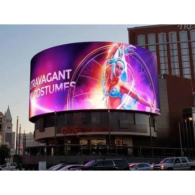 China IP65 Outdoor LED Display 7000cd/㎡ Brightness 10mm Pixel Pitch with Novastar Control System for sale