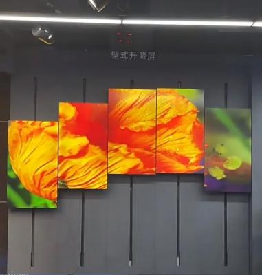 China Indoor Lifting Advertising LCD Display Screen with 0.01-0.03mm Positioning Accuracy and 200W-7500W Motor Power for sale