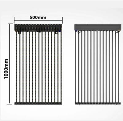 China GC15-15W65T 15mm Grille Transparent LED Display with 6000-6500 cd/m² Brightness for Outdoor Advertising for sale