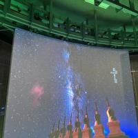 China Indoor Curved Sliding LED Display with Aluminum Steel Alloy Construction - Custom Length and Height Options for sale